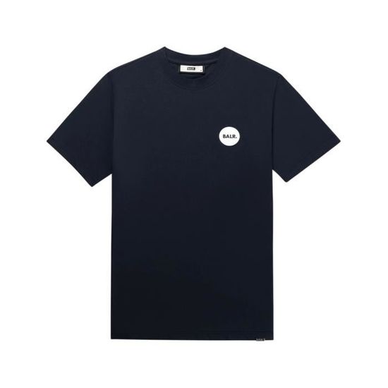 T-Shirt BALR noir - OLAF STRAIGHT ROUND RUBBER B1112 1184 Noir - Cdiscount Prêt-à-Porter