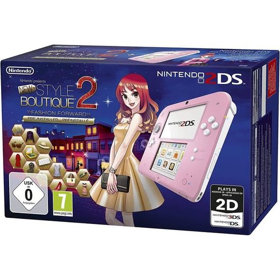 Console Nintendo 2DS - rose/blanc + La Nouvelle Maison du Style 2 ...