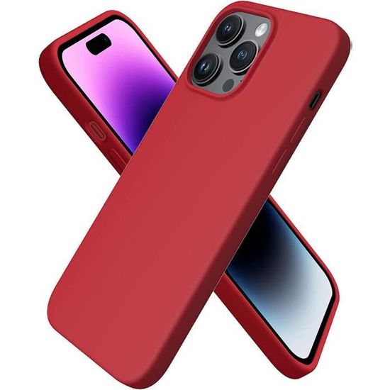 Coque iphone 15 PRO MAX en Silicone - Couleur Rouge - Boutique ...