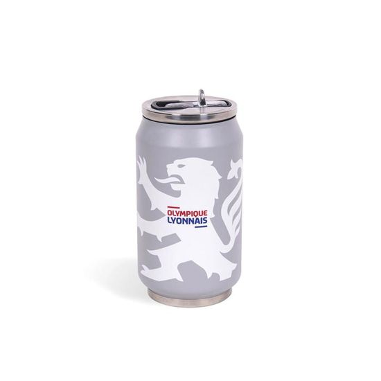 Canette isotherme Canette isotherme ol 280ml grise - Olympique lyonnais ...