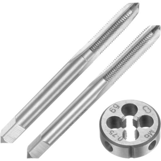 Ensemble De 3 Tarauds Et Filières Métriques À Main, M6 X 0,75 Tarauds ...