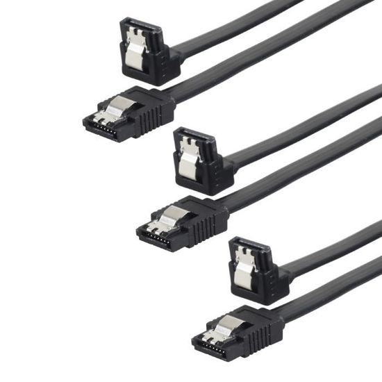 L type SATA3 Cable (3 Pack) For sata SSD HDD CD Driver CD Writer 90 ...