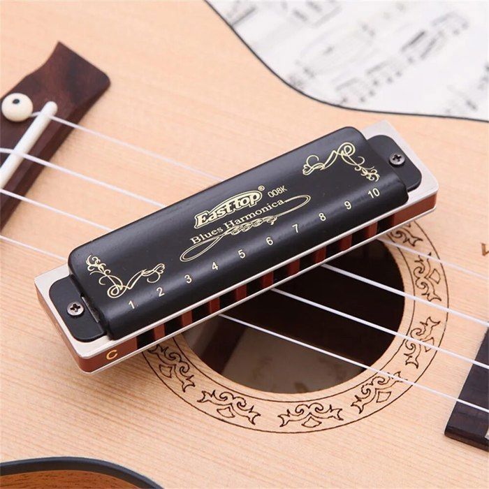 Harmonica,Orgue à bouche professionnel à 10 trous pour blues,instrument ...