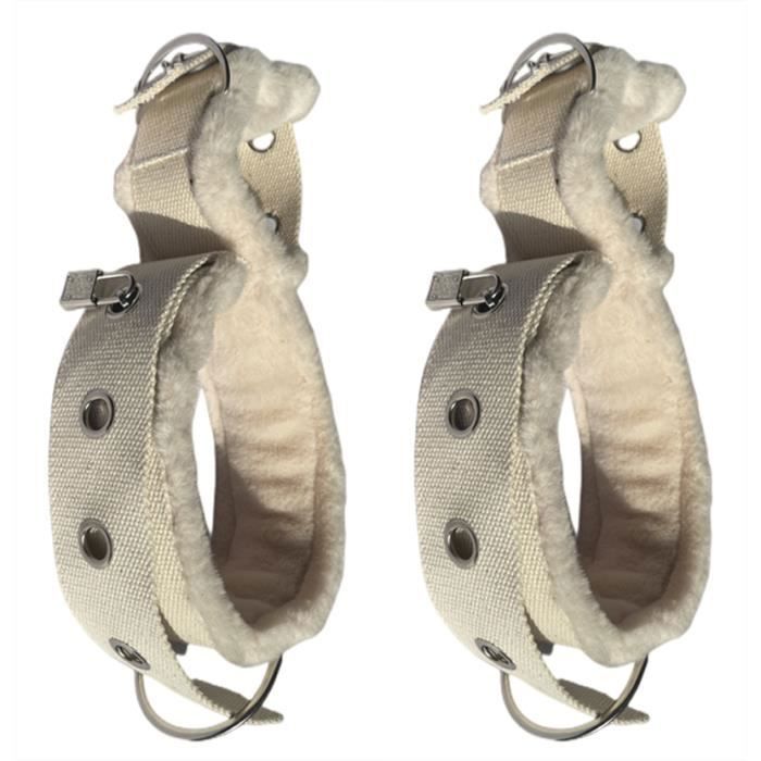 Beige blanc-Kit de bondage de cuisse de lit ensemble de retenue de ...