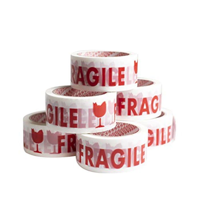 Ruban Adhsif Fragile 6 Pices Ruban Fragile Emballage Paquets 50X66 M ...
