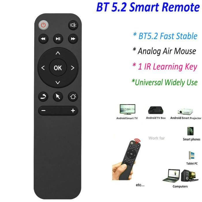 A-Belle télécommande Bluetooth 5.2, air mouse pour Android, Smart TV ...