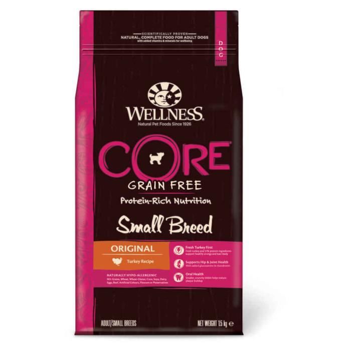Croquettes - Wellness CORE - Original Dinde et Poulet - 1,5Kg - Sans ...