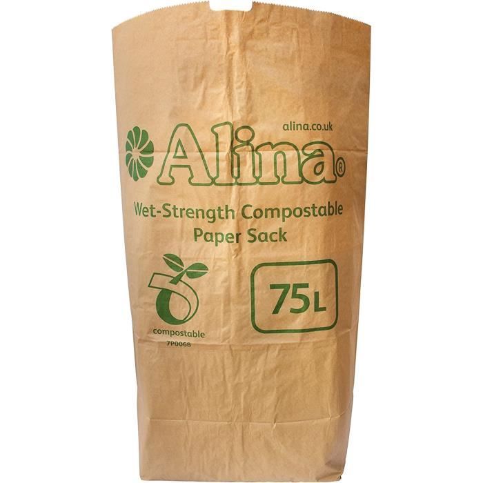 Sacs Poubelle - Alina Sac Jardin Papier Compostable/doublure Poubelle ...