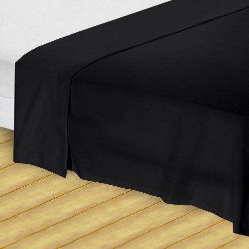 Drap plat 240x300cm noir - Cdiscount Maison