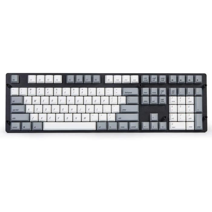 Keycaps 108 touches PBT Keycaps Set PBT Keycaps à teinture à sous ...