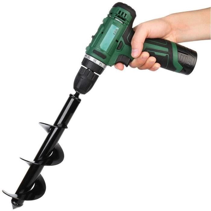 Foreuse tarière Jardin Jardiner Planter trou Digger outil9 25cm Jardin ...