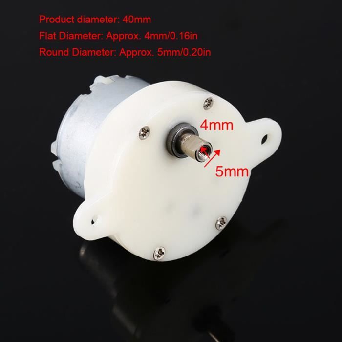 Dilwe Moteur à courant continu 12v Moteur à couple élevé 12v DC moteur ...