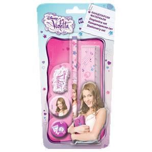VIOLETTA Set de 5 pièces papeterie : crayon, gomme - Cdiscount Beaux ...