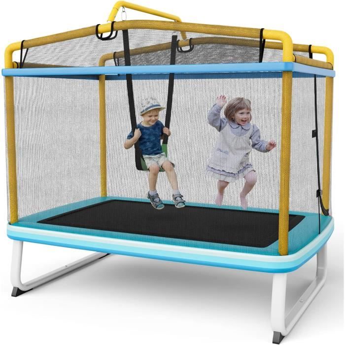 GOPLUS Trampoline Enfants 3 Ans+ de 1,8m,Filet de Sécurité,Intérieur ...