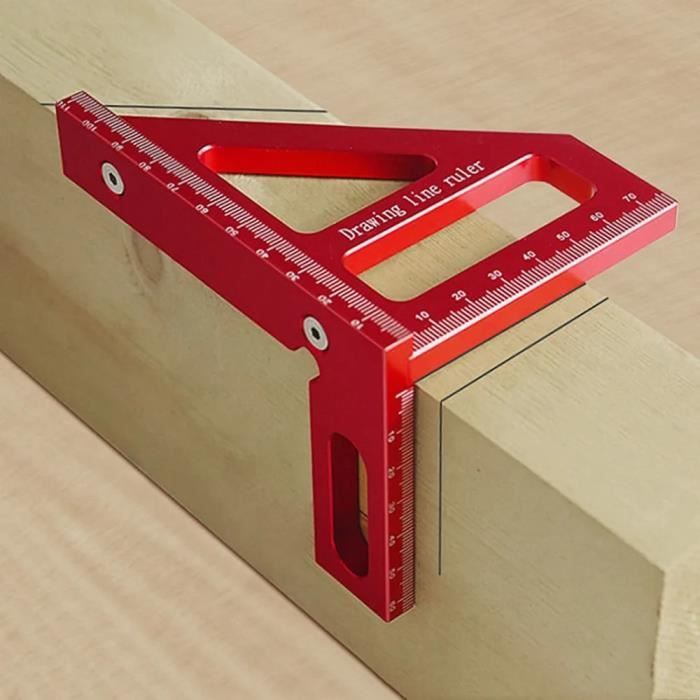 3D Multi Angle Measuring Ruler 45/90 Degree Plastic Carpentry Square ...