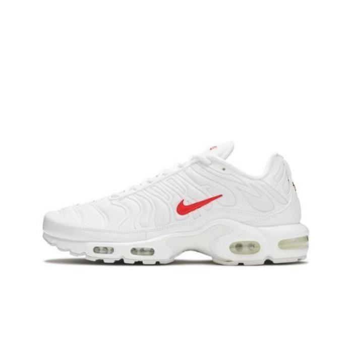 Chaussures de course Nike Air Max Plus TN - Blanc Rouge - Couleurs ...
