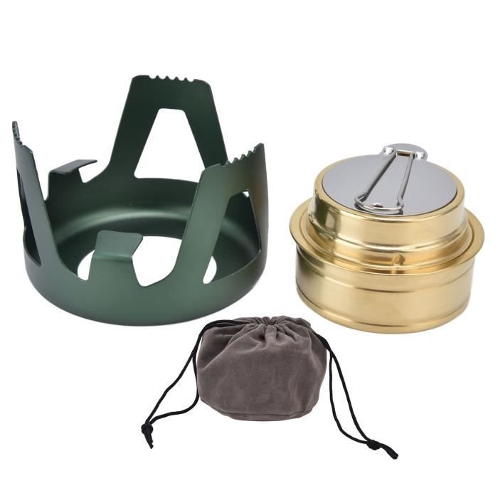 Mxzzand Le fourneau Réchaud de camping portable coupe-vent vaporisable ...
