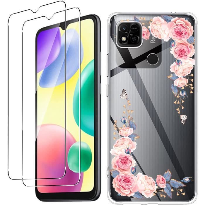 Coque Silicone Pour Xiaomi Redmi 10A- Redmi 9C 6.53" + 2 Pièces Verre ...