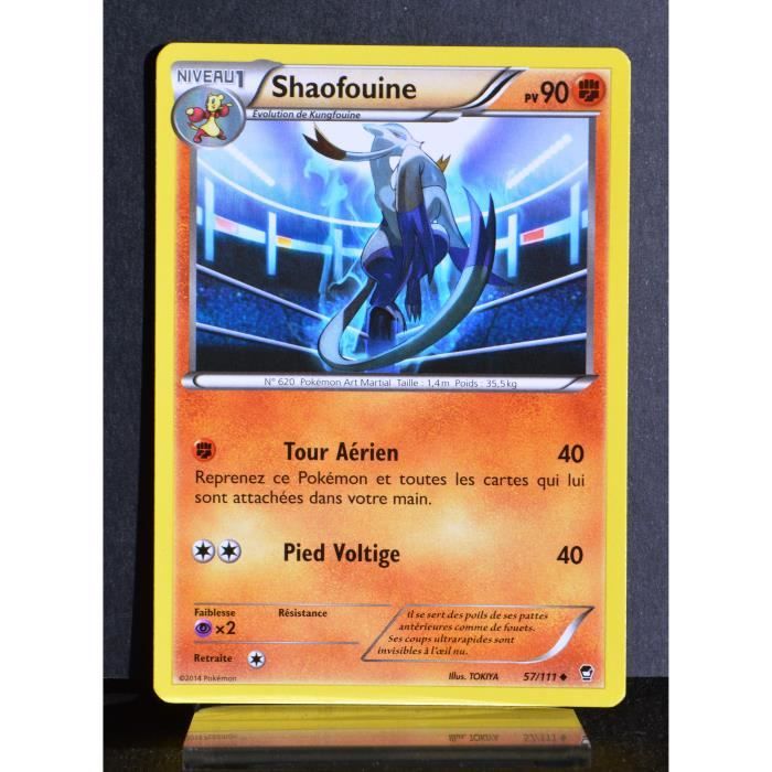 Carte Pokémon 57-111 Shaofouine 90 PV XY03 Poings Furieux NEUF FR ...