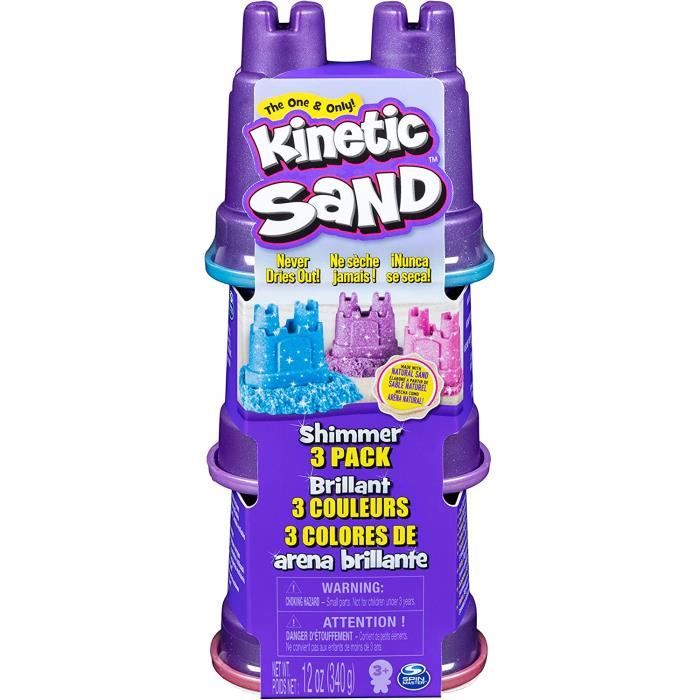 Kinetic Sand Sable Magique - Multipack Sable Paillete 340 G - 3 Packs ...