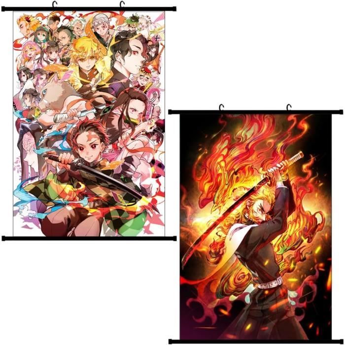 Anime Wallscroll, 2 Pcs Anime Poster, Affiche Figurine Poster Manga ...