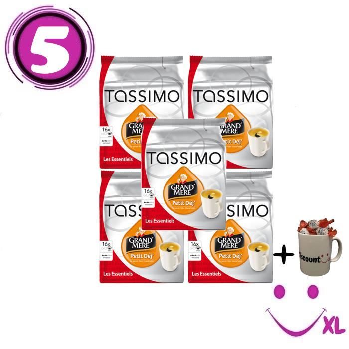 5 Tassimo Grand'Mère Petit Déjeuner + Mug Offert - Cdiscount Au quotidien