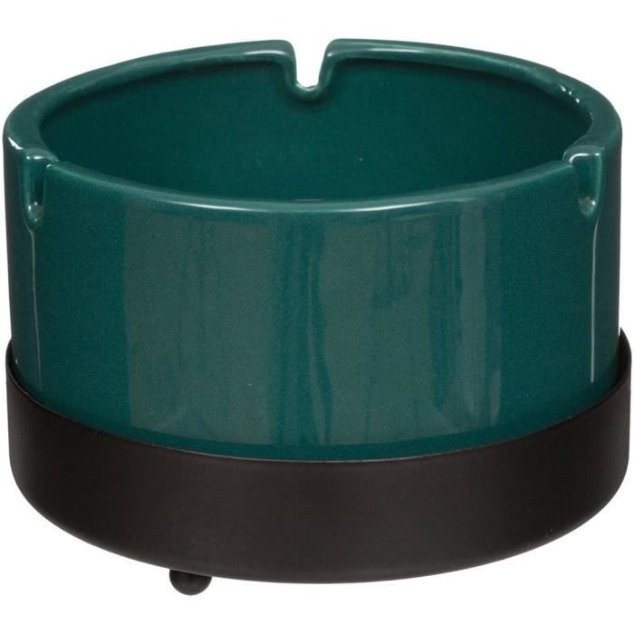 Cendrier En Céramique Et Métal D 12 Cm - Atmosphera[H717] - Cdiscount Au quotidien