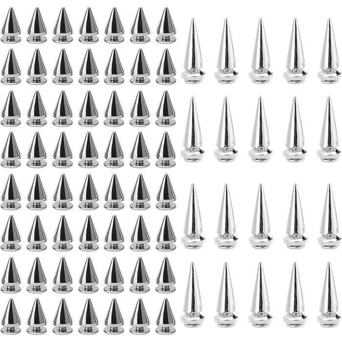 140Pcs Rivet Cône Punk Rivets Style Punk Cône Diy Rivets Pointes Rivet ...