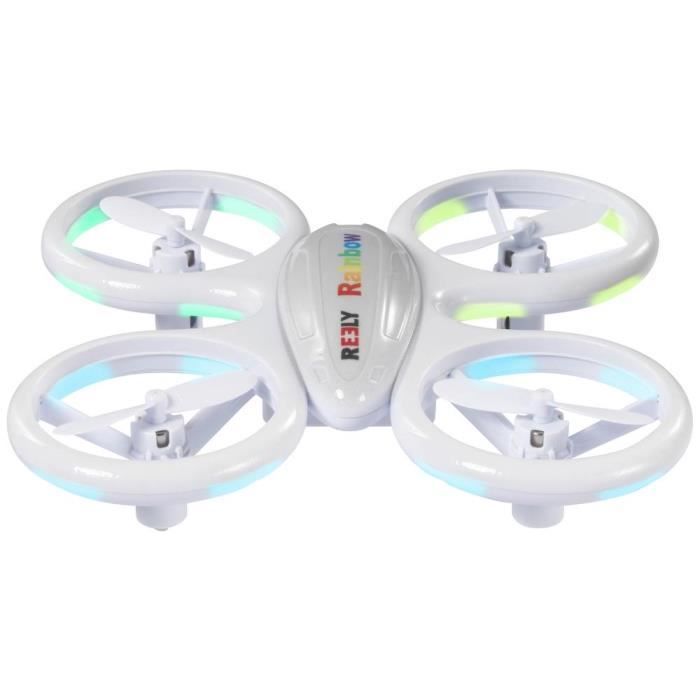 Drone quadricoptère - REELY - RAINBOW - Blanc - LED coloré - Caméra ...