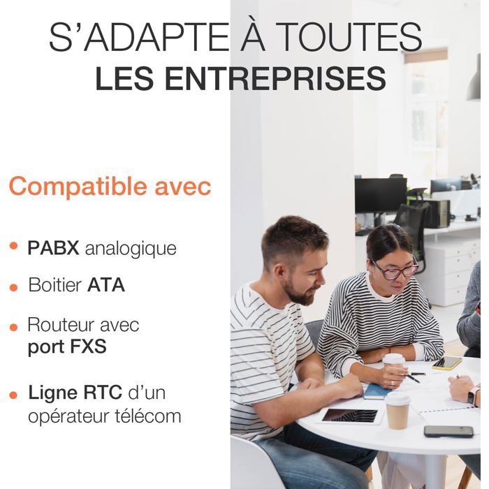 ALCATEL Temporis 580 PRO - Téléphone Fixe Filaire Professionnel ...