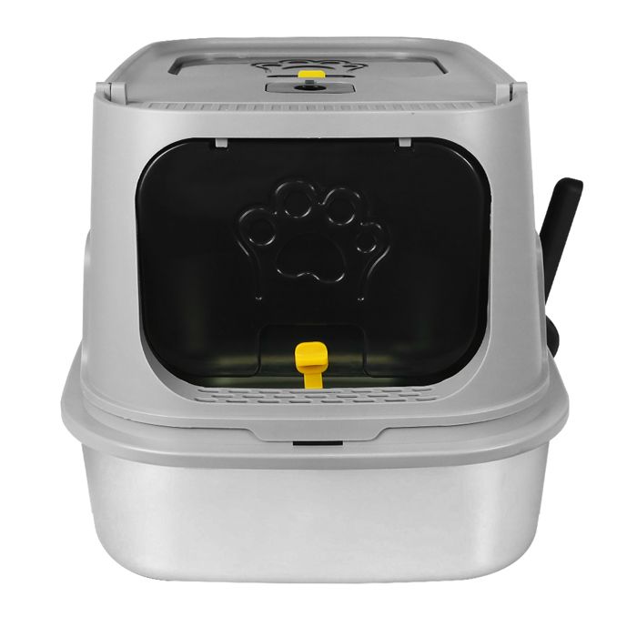 MIPAN. BAC À LITIÈRE EN ACIER INOXYDABLE, CONVIENT AUX CHATS DE TOUTES ...