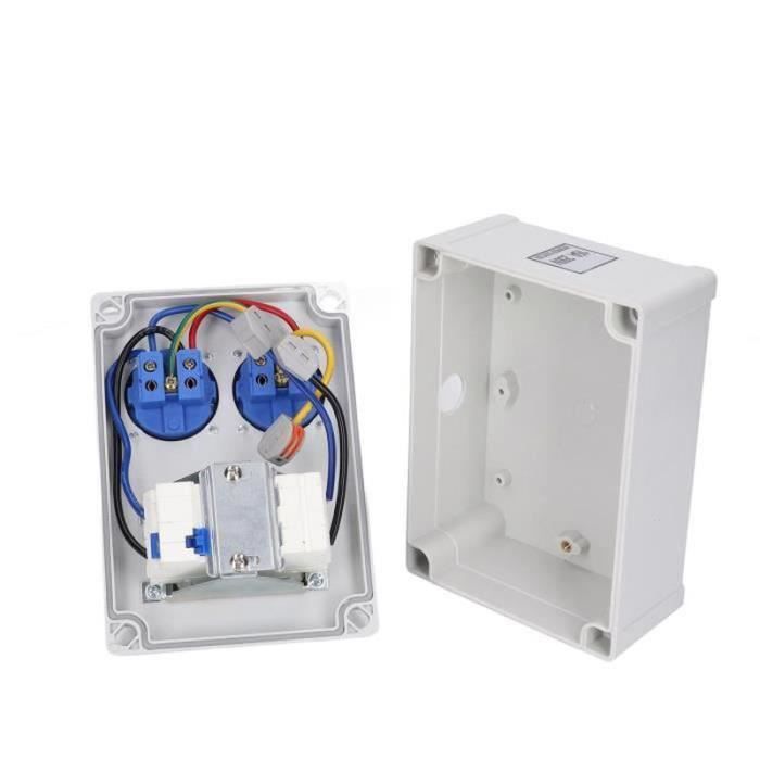VERYNICE-SGKJ-2C Prise Allemande 2 Positions Boîtier De Prise De ...