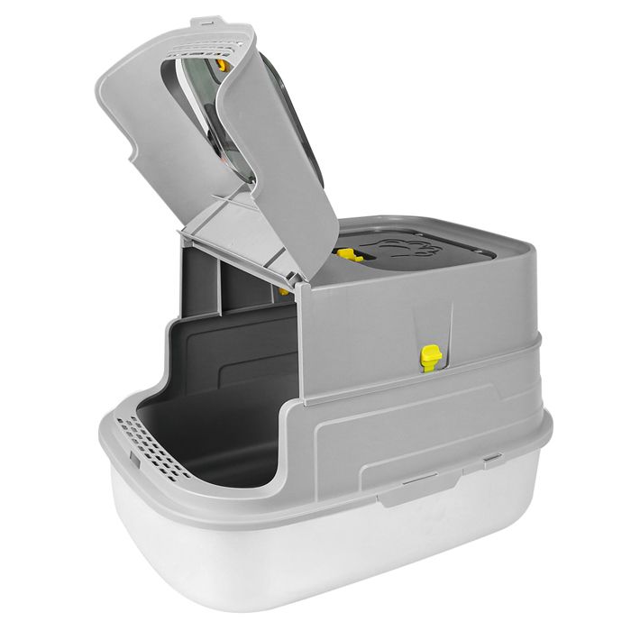 MIPAN. BAC À LITIÈRE EN ACIER INOXYDABLE, CONVIENT AUX CHATS DE TOUTES ...