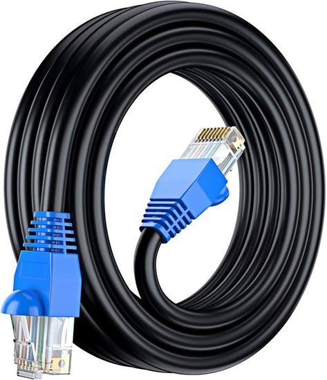 Multi-Cables Cat6 Rj45 15M, À L'Extérieur Utiliser Imperméable - Cca ...