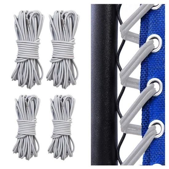 Lot de 4 cordes de remplacement élastiques pour chaise zéro gravité - Cordo - Gris - Cdiscount ...