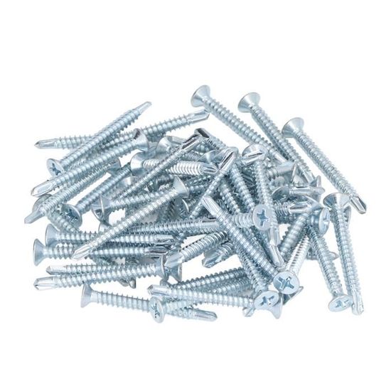 JIE Cikonielf Vis autoperceuses - 250 pièces vis auto-perceuse croix tête fraisée zingué attache ...