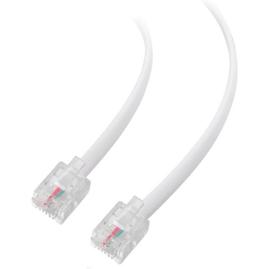 Pack De 2 Câble Téléphonique De 5M (Cable Rj11 Vers Rj11) Pour ...