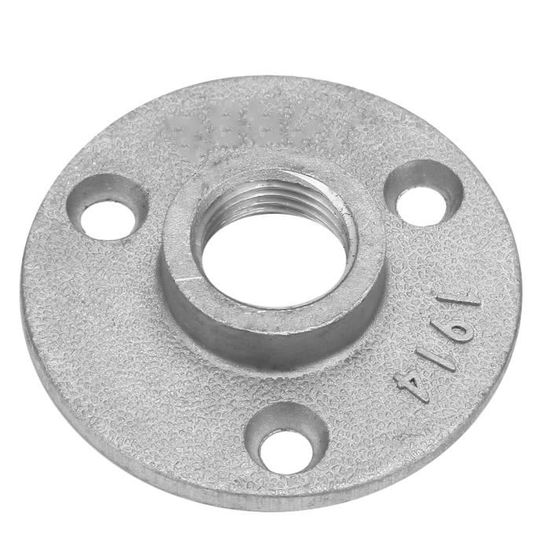 Base de bride 10 pièces alliage/fonte 3 trous 65mm DN15 YOSOO - Blanc ...