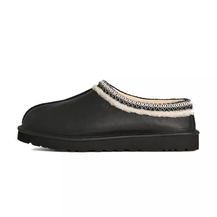 Chausson slippers UGG TASMAN Noir Beige - Cdiscount Chaussures