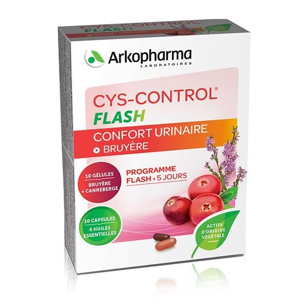 CYS-CONTROL FLASH ARKOPHARMA x 20 GELULES - Cdiscount Santé - Mieux vivre