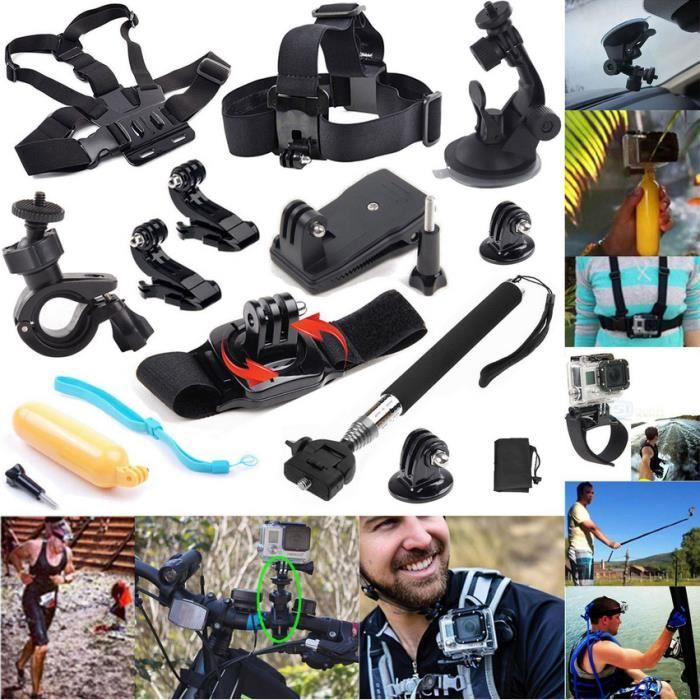 13 à 1 pour GoPro accessoires Kit Set pour Go Pro Hero 4 3+ 3 ...