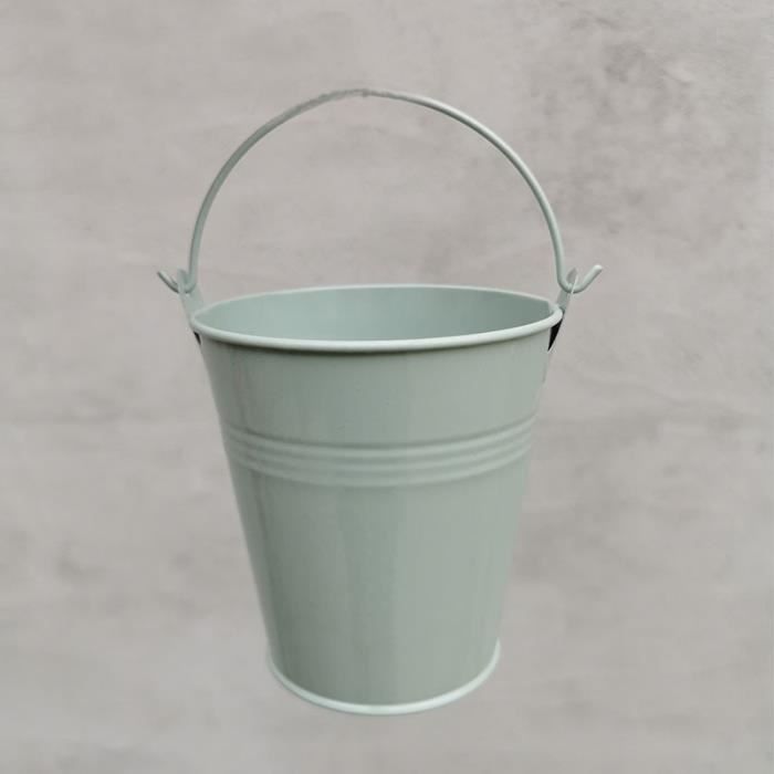 Ensemble de 2 pots de fleurs en fer suspendus colorés pour balcon ou ...