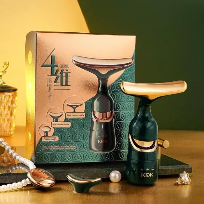 Appareil de levage du visage 3 en 1,massage du cou et des yeux,plus mince,beauté EMS ...