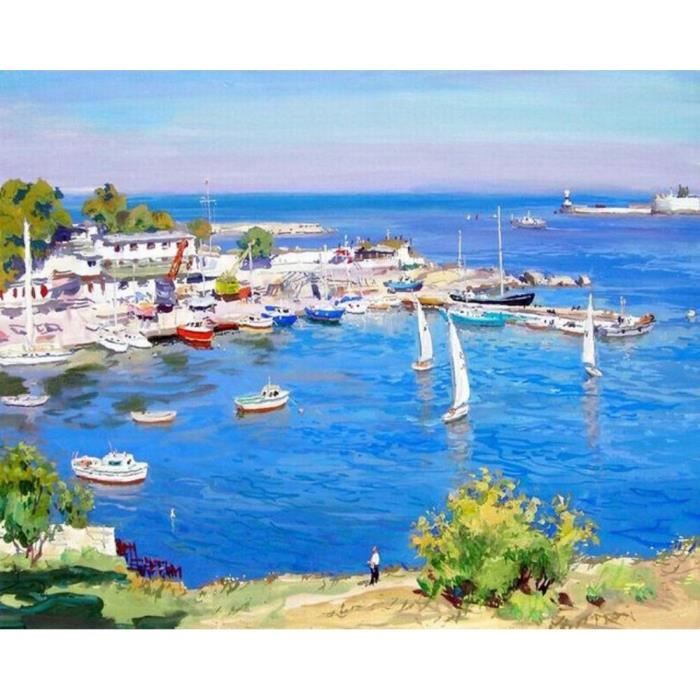 Diy 5D Diamond Painting Bord De Mer Kits De Broderie Diamant Peinture ...