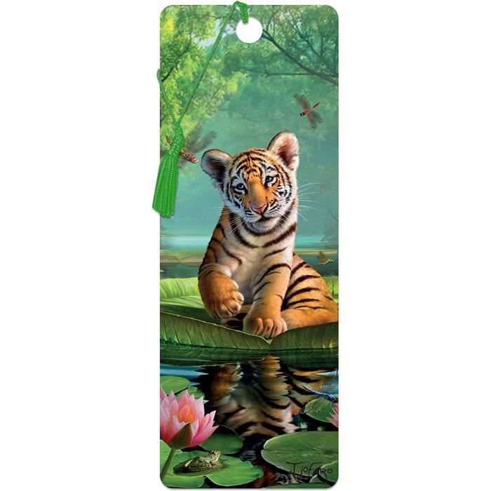 Marque-page - Tigre et Nénuphare de Deluxebase. Marque page Tigre avec ...