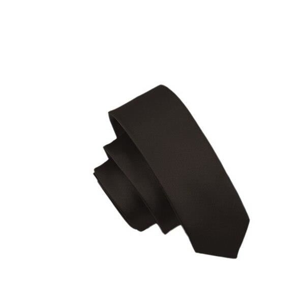 Cravate fine en Polyester pour homme, 35 couleurs unies, bleu Royal, or ...