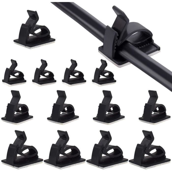 150 Pièces Clips Câble Auto-Adhésifs Réglable Clips De Câble ...