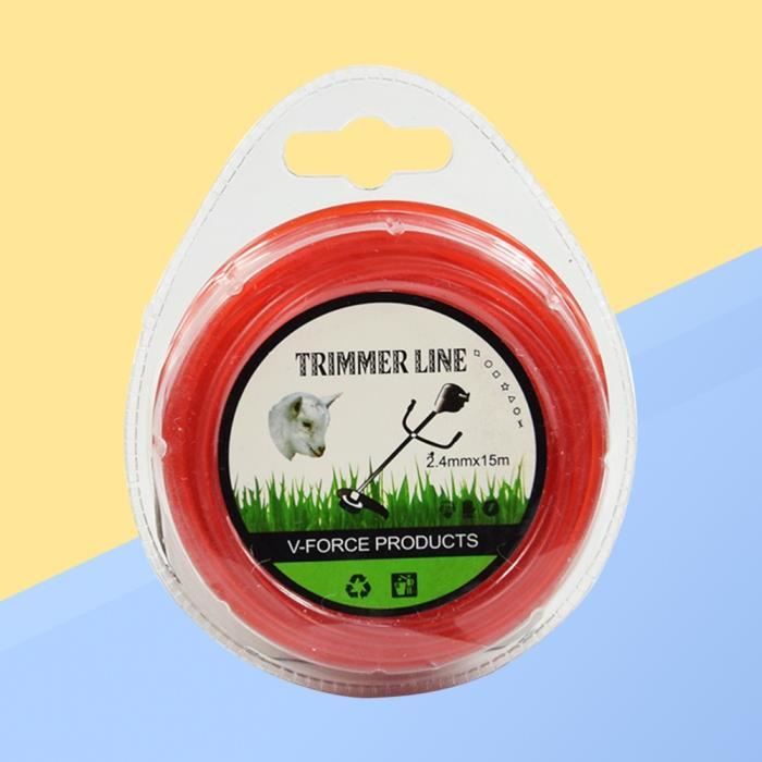 Tondeuse,2.4mm * Mètres Ligne De Coupe Herbe Débroussailleuse Ligne Tondeuse à gazon Accessoire ...