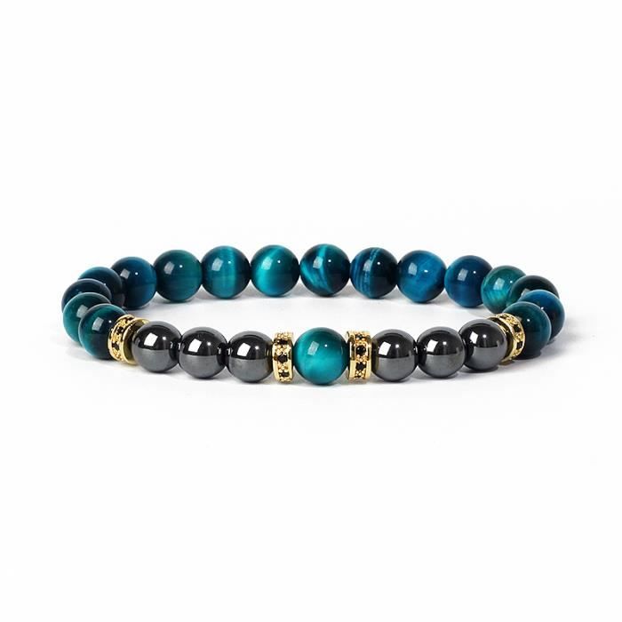 Bracelets de Protection Triple pour hommes pierre naturelle hématite ...