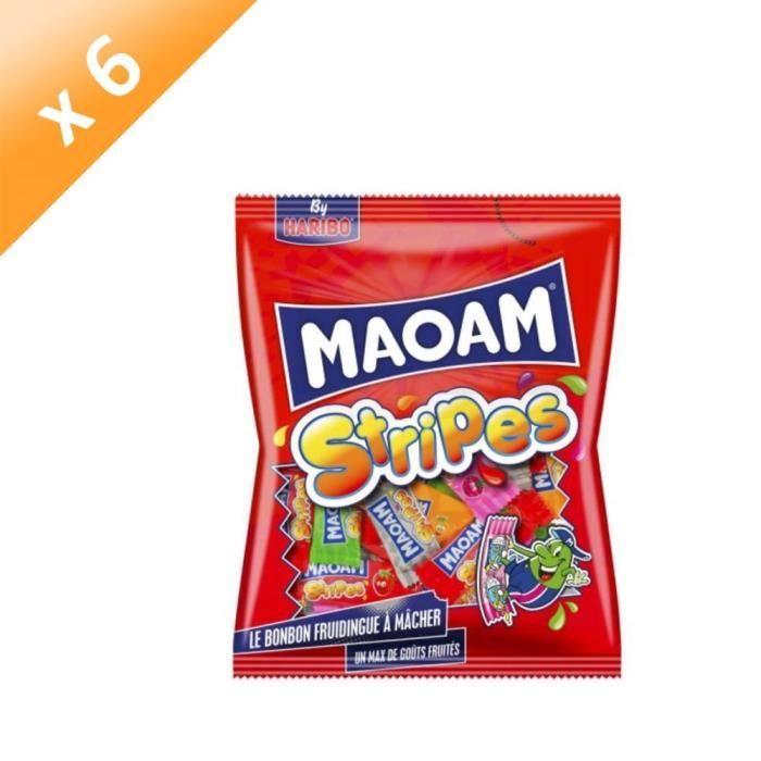 [LOT DE 6] HARIBO Bonbons tendres Maoam Stripes multipack - 250 g ...